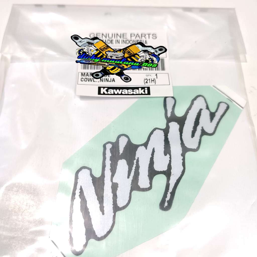 NINJA WRITING TANK STRIPING STICKER ZX25R ZX 25R ZX-25R ORIGINAL ...