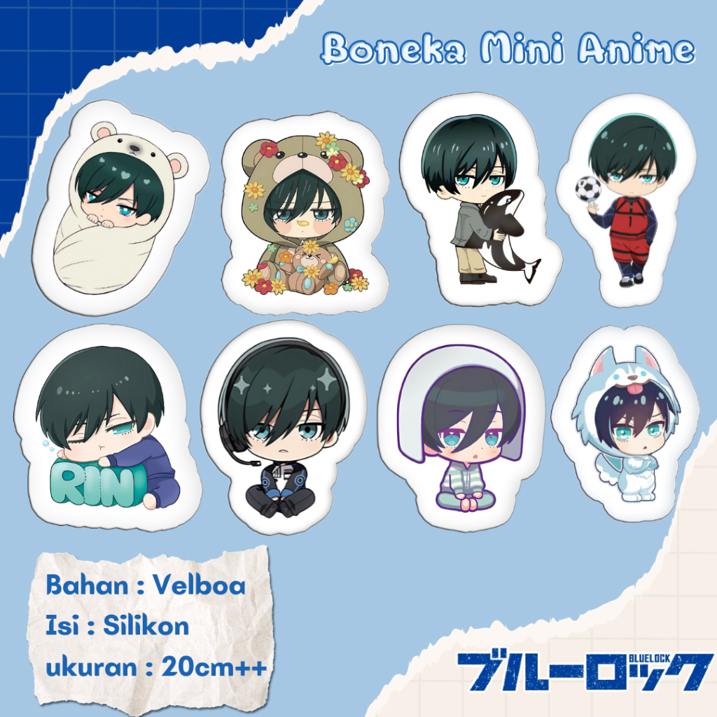 Rin itoshi mini blue lock plushie Doll | Shopee Malaysia