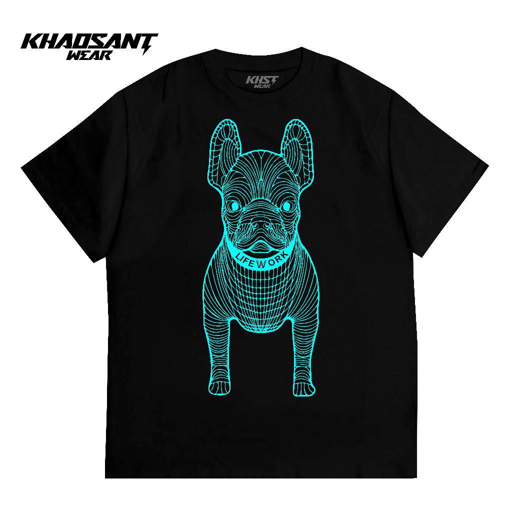 Khaiosant Lifework Radog T-shirt LA Logo Dog Tshirt Life Work Pitbull ...