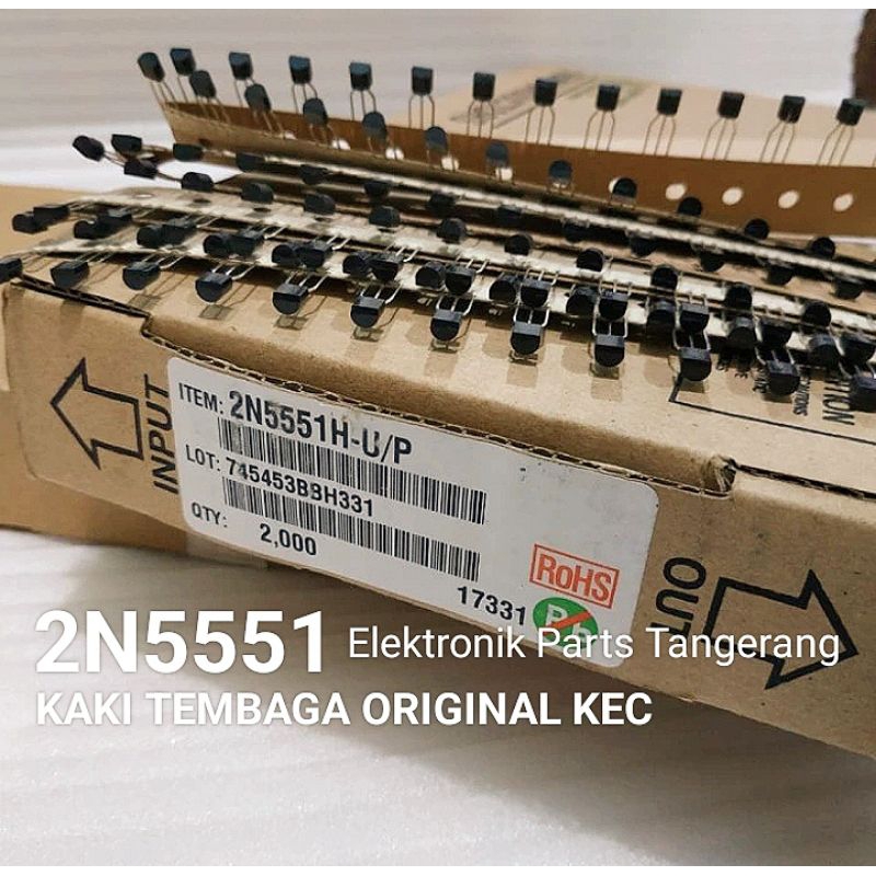(1 Pc) ORIGINAL 2N5551 TRANSISTOR COPPER FOOT 2N 5551 IC TRANSISTOR ...