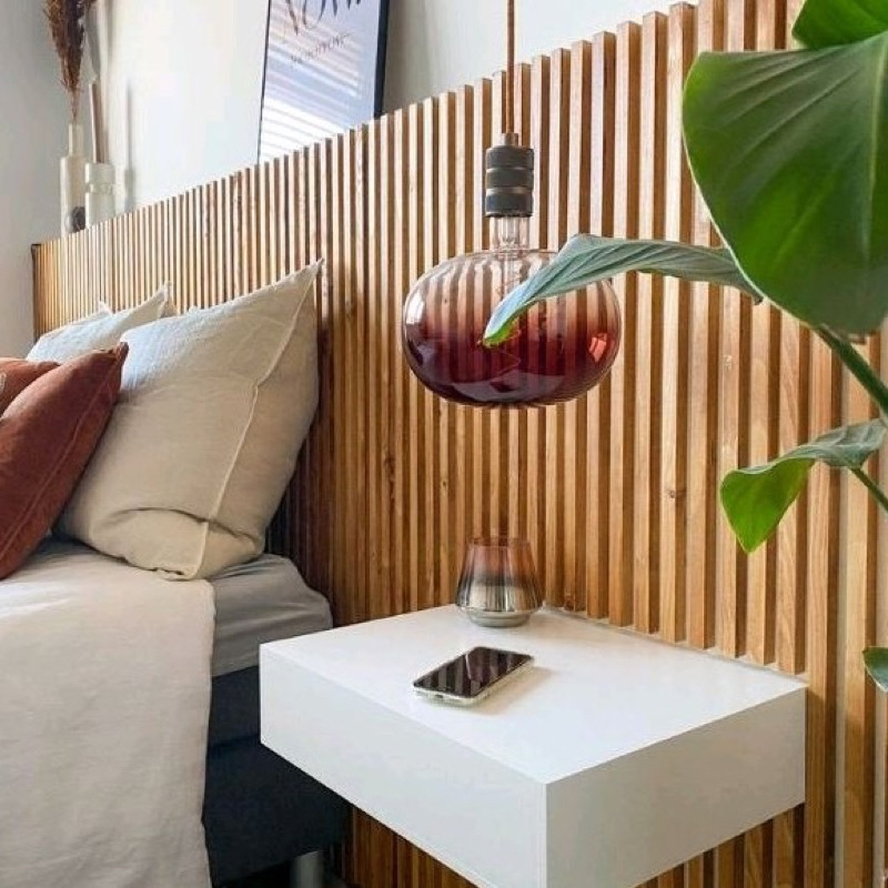 KAYU Slat wall Dutch teak wood batten wall Panel uk 2X2X110 | Shopee ...