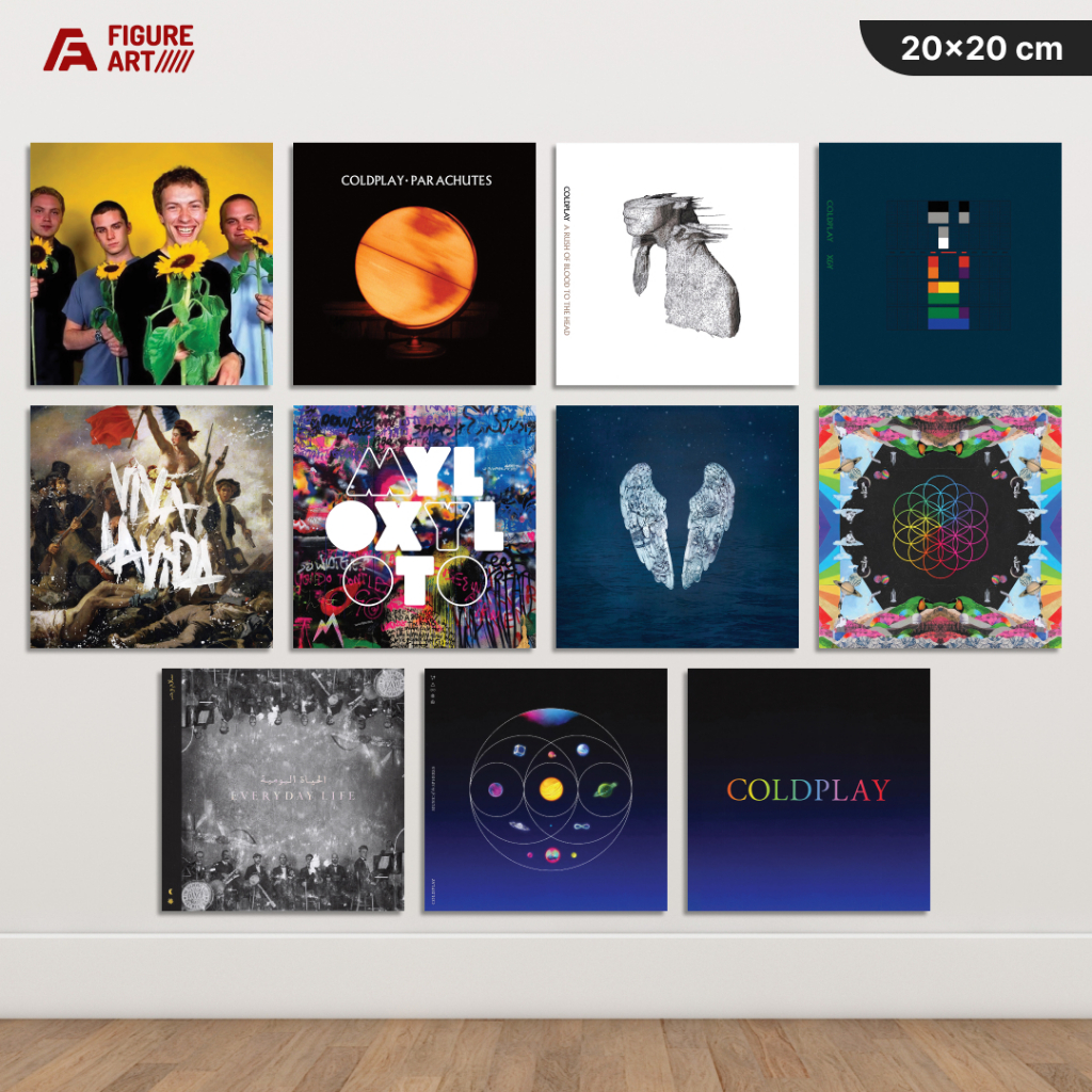 KAYU HIASAN DINDING Poster Wood Cover Album Coldplay Size 20x20 cm ...