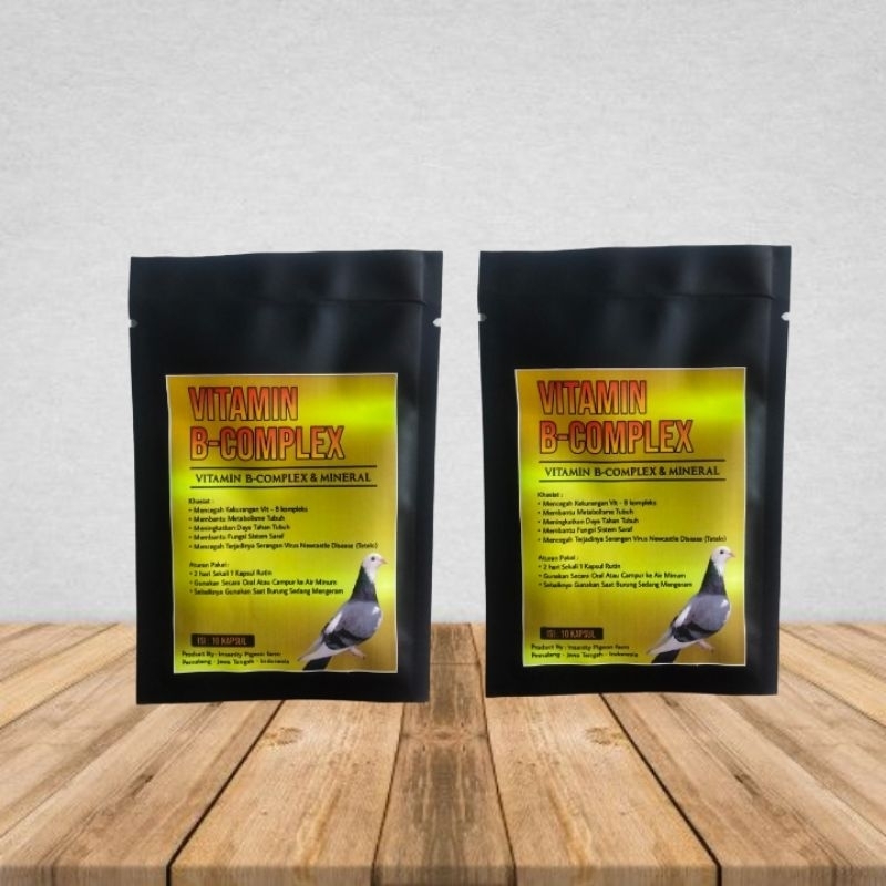 Vitamin b-complex merpati Contains 10 Capsules Of Pigeon vitamin ...