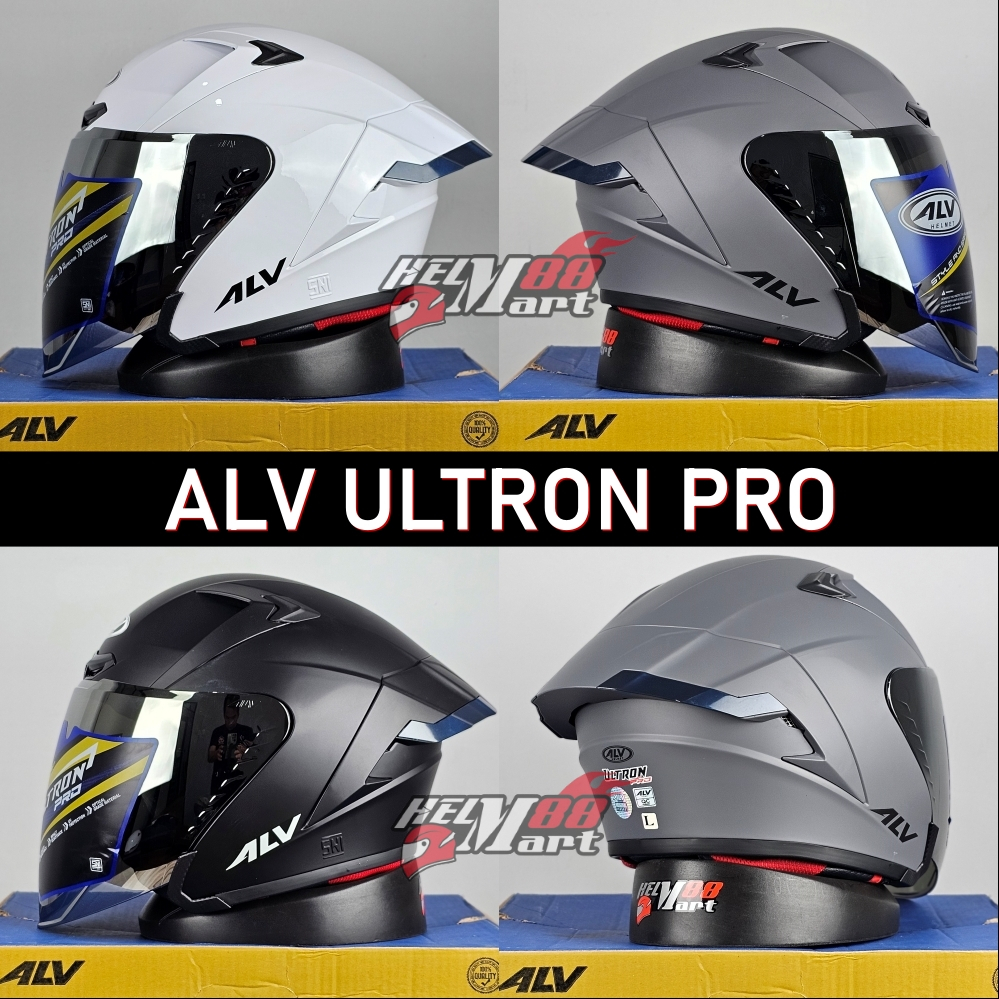 Alv ULTRON PRO Solid Dragon Cyborg Half Face Helmet - Viral Student ...