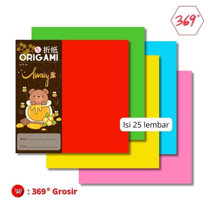 Origami / Folded Paper 16x16 - 25 SHEETS | Shopee Malaysia