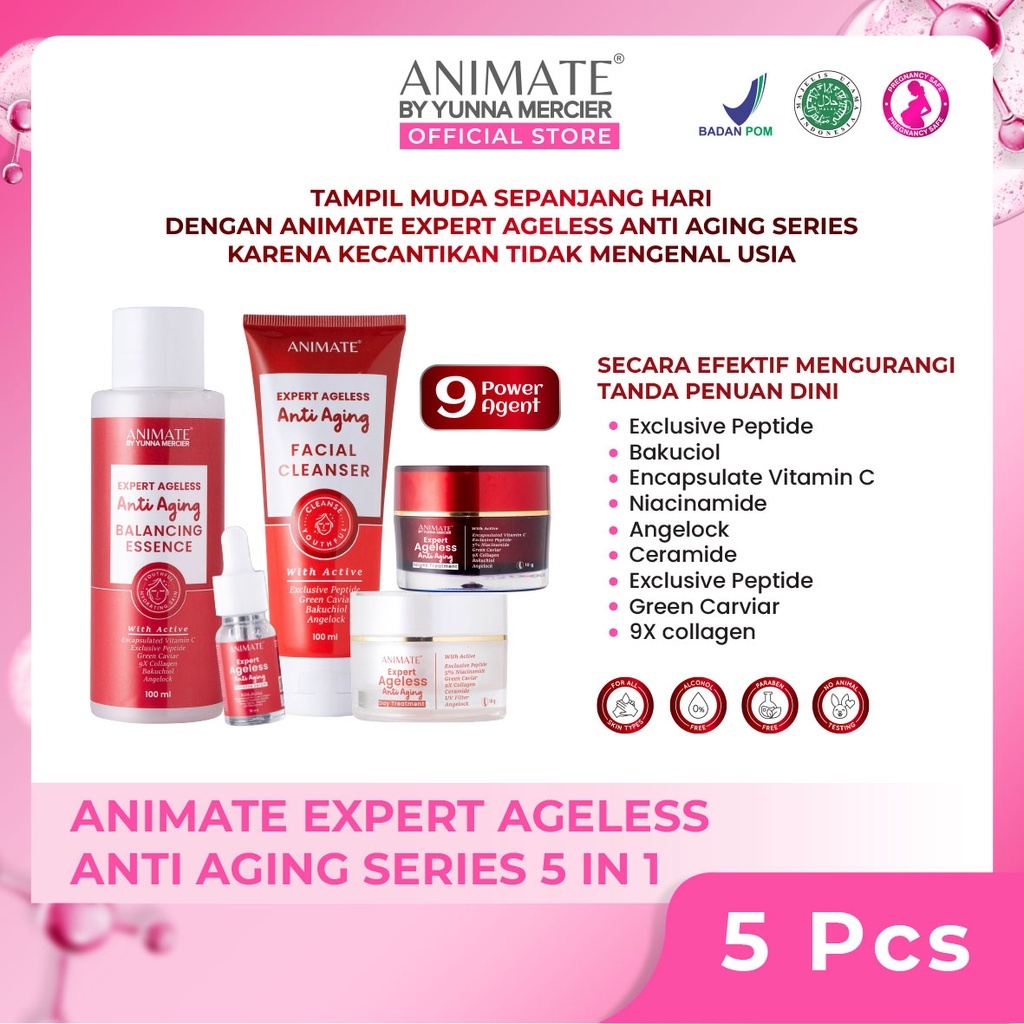 Original Animate Expert Ageless Anti Aging Skin Care Set By YUNNA ...