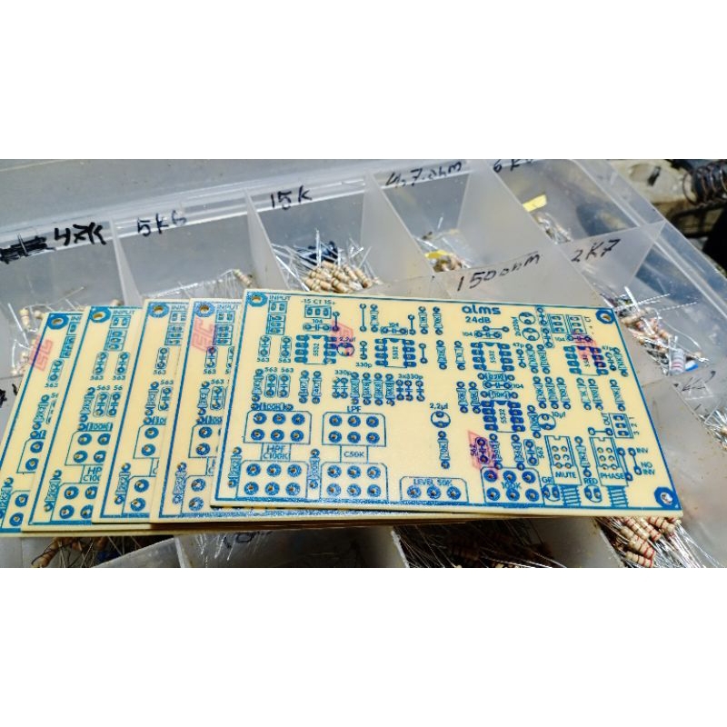 Pcb ANALOG SPEAKER MANAGEMENT 24db PLUS DELAY PCB BPF BAND PASS FILTER ...