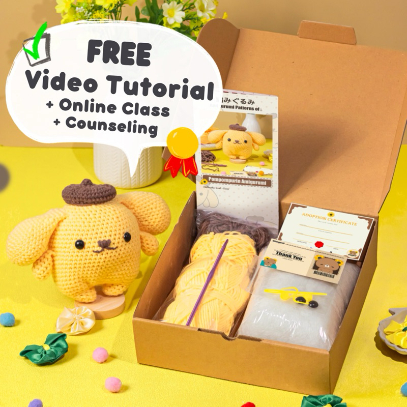 Diy Crochet Amigurumi Pompompurin / Do It Yourself Sanrio Pompompurin ...