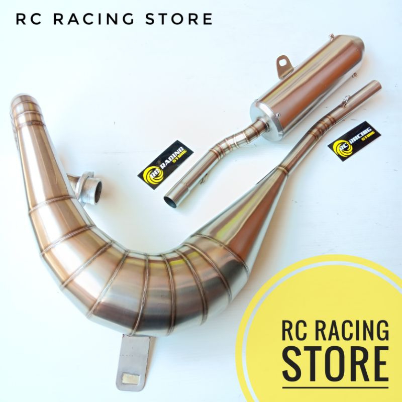 Racing Exhaust TS125 - TS100 - DT100 Full Stainless Shrimp PnP | Shopee ...