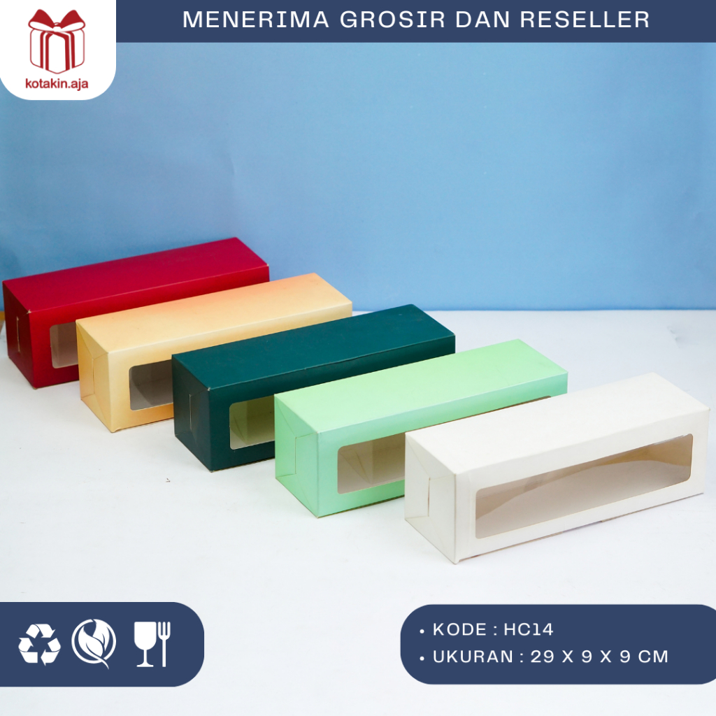 (PACK) Roll Cake Box/Roll Cake Box/Brownies Box/Pudding Box/Cake Box ...