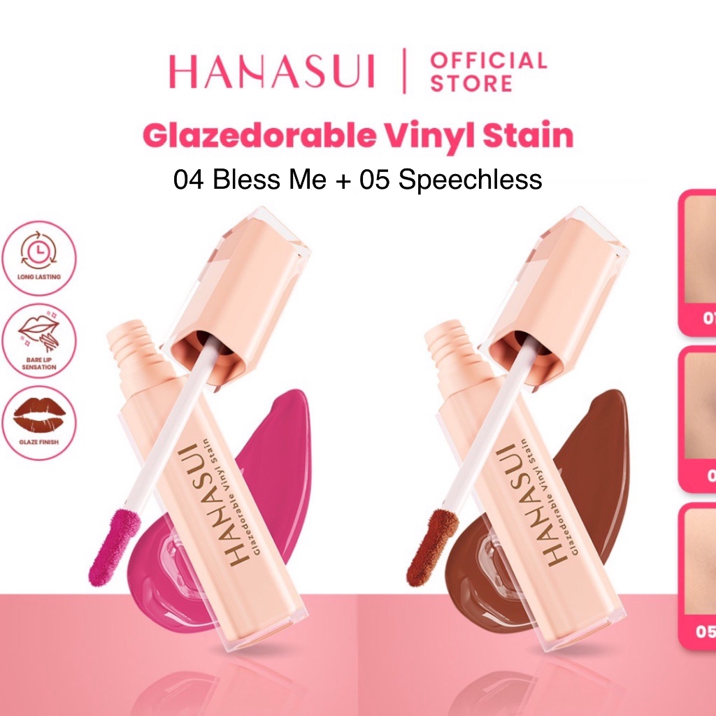 Hanasui Glazedorable Vinyl Stain 04+05 Ombre Package Indonesia/Vinyl ...