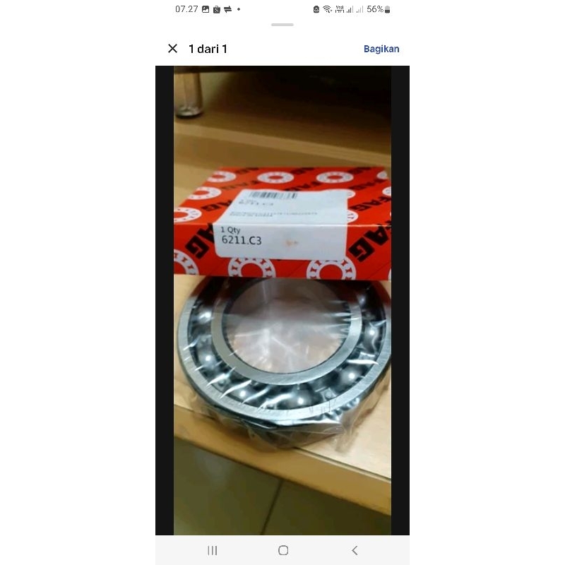 Ball bearing 6211 C3 (F) | Shopee Malaysia