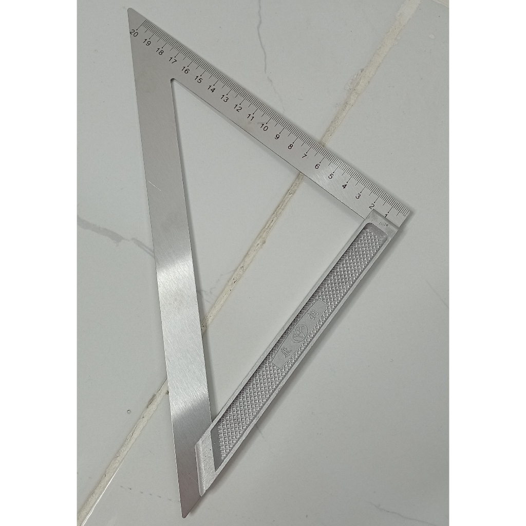 SIKU Triangle Ruler 200,150 | Builder's Iron Ruler | Elbow Ruler ...