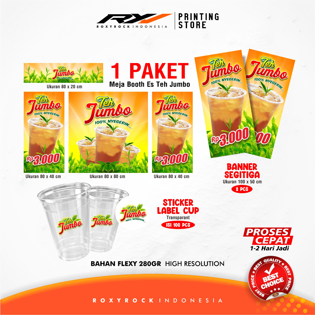 Jumbo ICE TEA BANNER PACKAGE Economical Package / Virall Jumbo Iced Tea ...