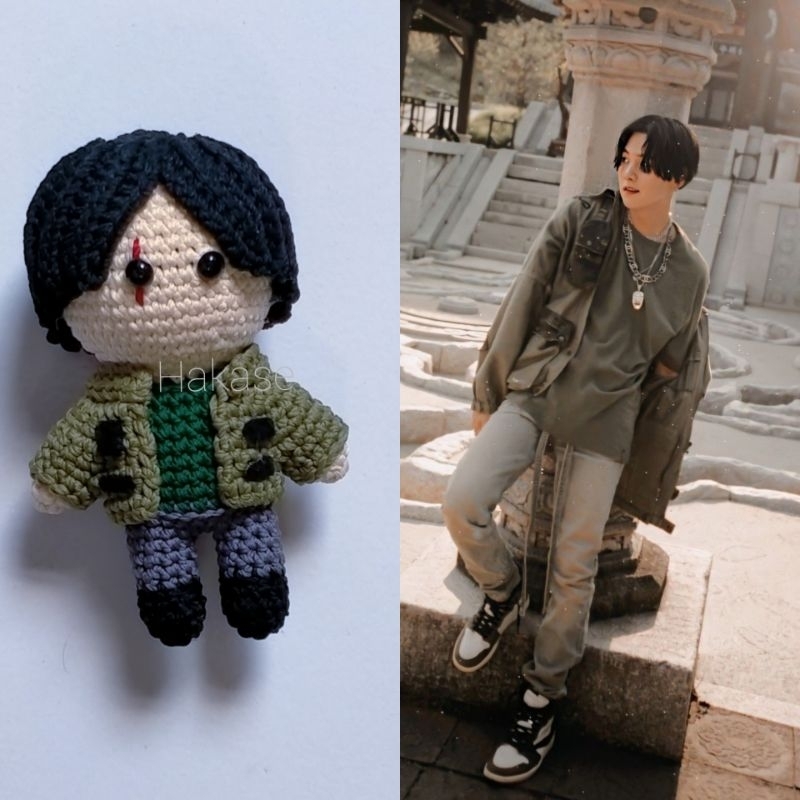 BTS Suga Knitted Doll Yoongi/ Agust D/ (Daechwita) | Shopee Malaysia
