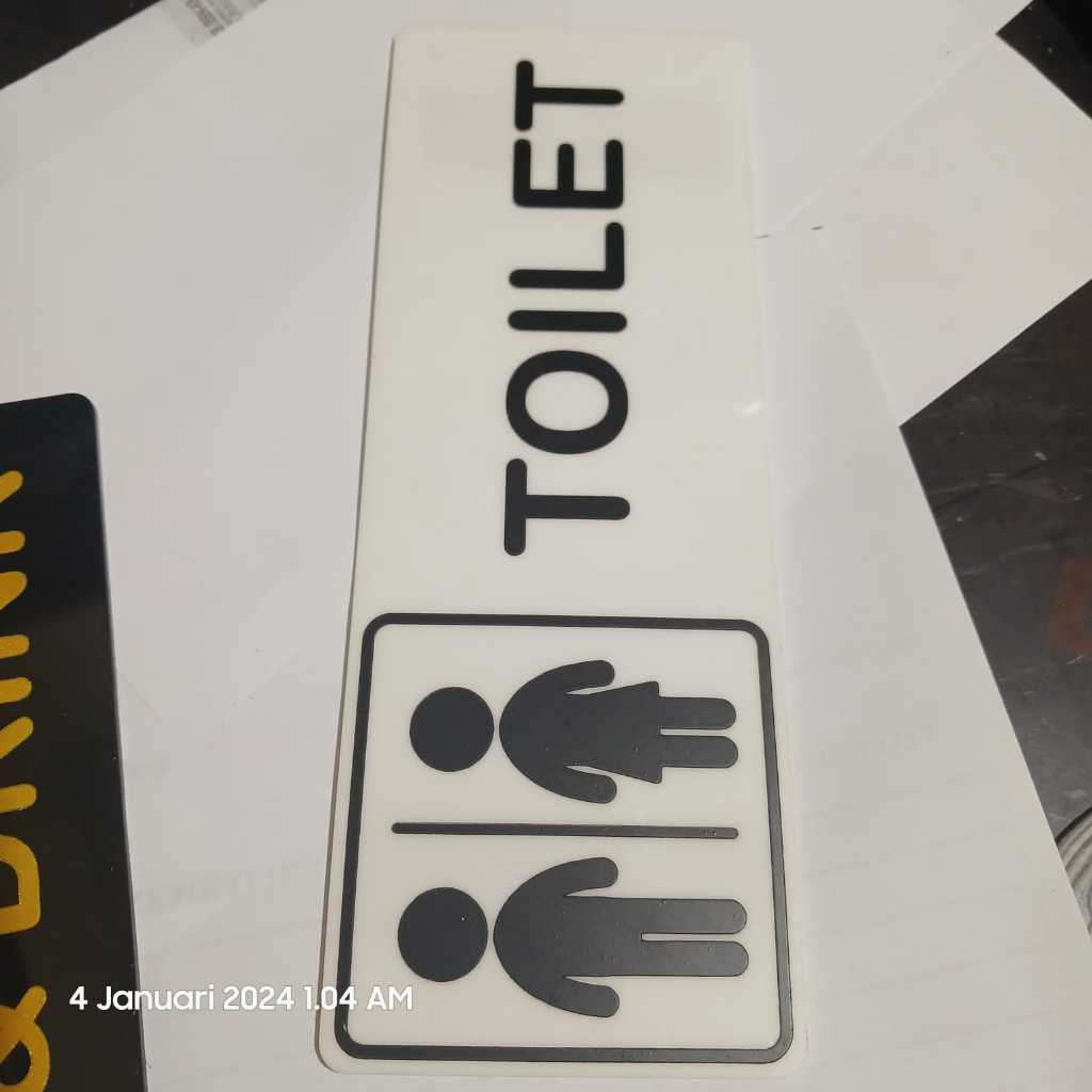 Sign CCTV ICON MINIMALIST SIGNAGE ACRYLIC RESTROOM WC MODERN ACRYLIC ...