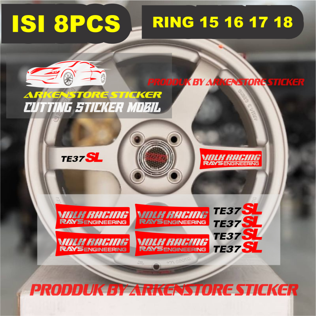 Sticker volk te37 sicker Sticker velk volk rays racing rays increase ...