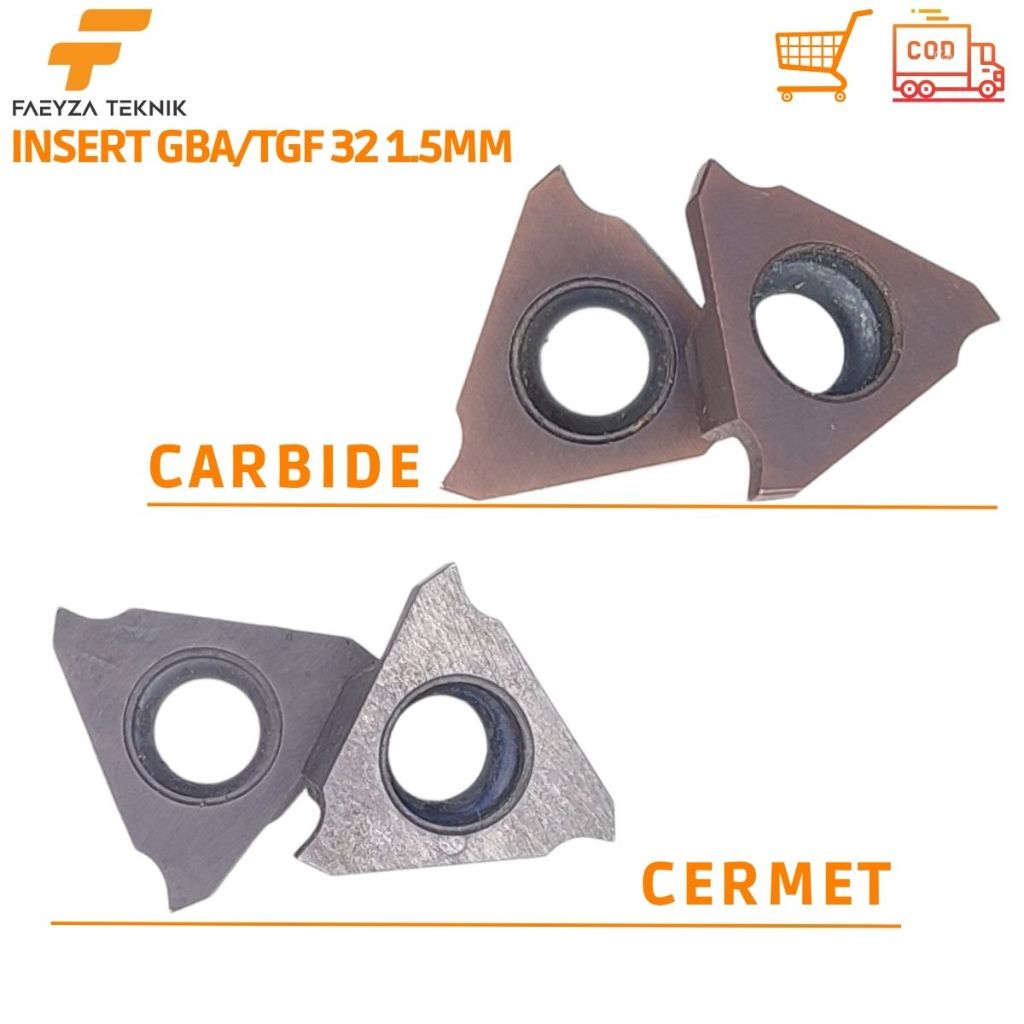 Insert Lathe GBA TGF 32 1.5mm Carbide Cermet Insert Grooving Insert Cut ...