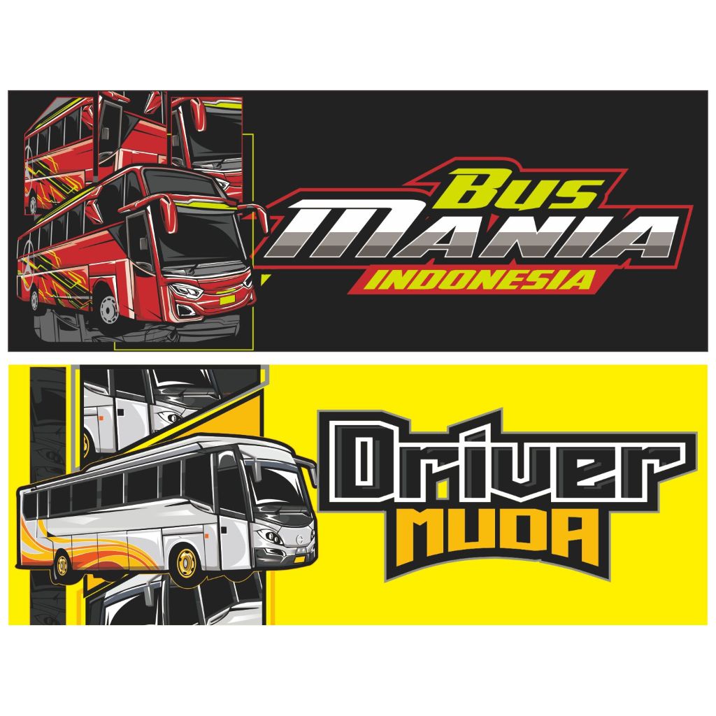 Young Master Artist BUS Mania BUS Sticker, BASURI BUS LOGO Sticker ...