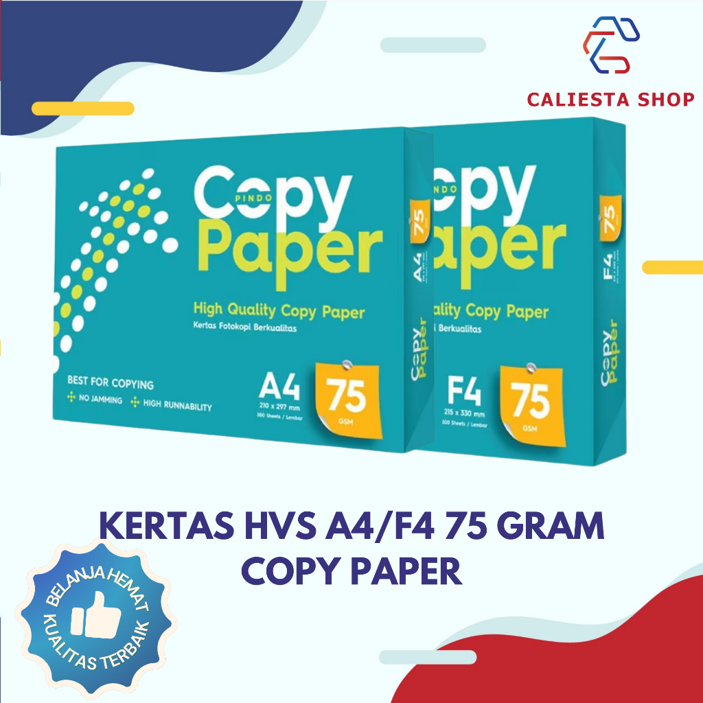 Hvs A4/F4 Paper 75 Gram Copy Paper - 1 Ream (500 Sheets) | Shopee Malaysia