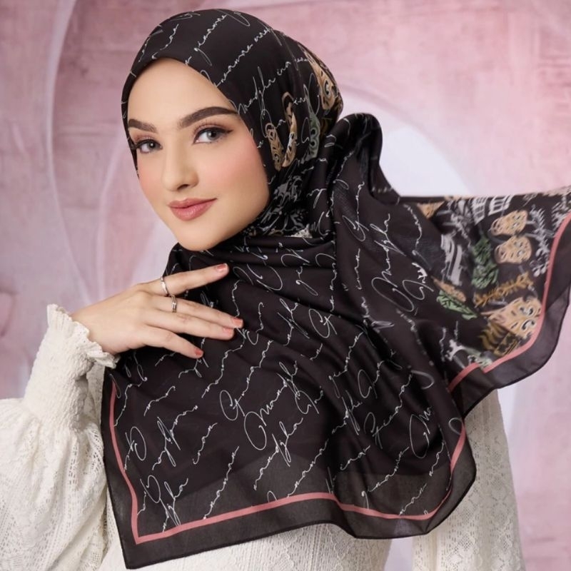 Best Selling!! Ivan Gunawan Raya Collection 2024 Silvana Black Scarf ...