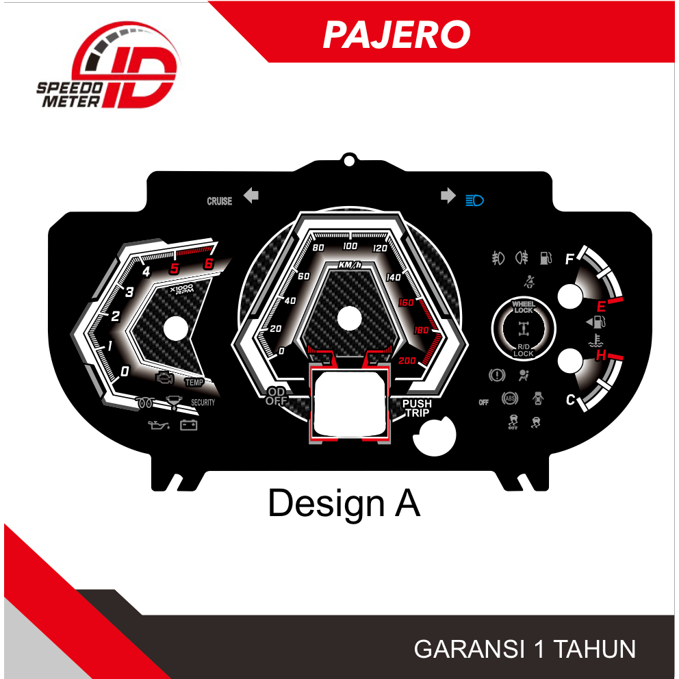 Custom Pajero Speedometer Speedo Meter Panel Board | Shopee Malaysia