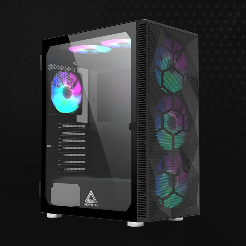 Montech X3 GLASS MID TOWER PC CASE CASING GAMING CHASSIS | Shopee Malaysia