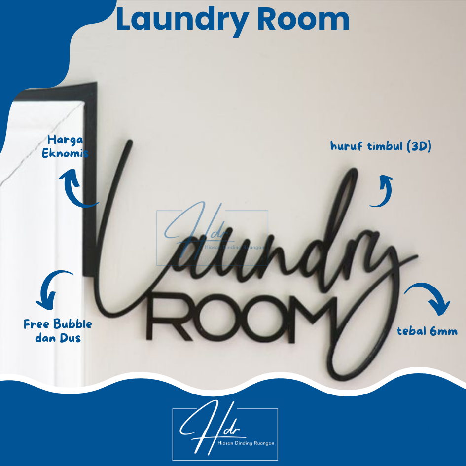 HIASAN DINDING Hdr - Laundry Room Wall Decoration For Clothes Washing ...