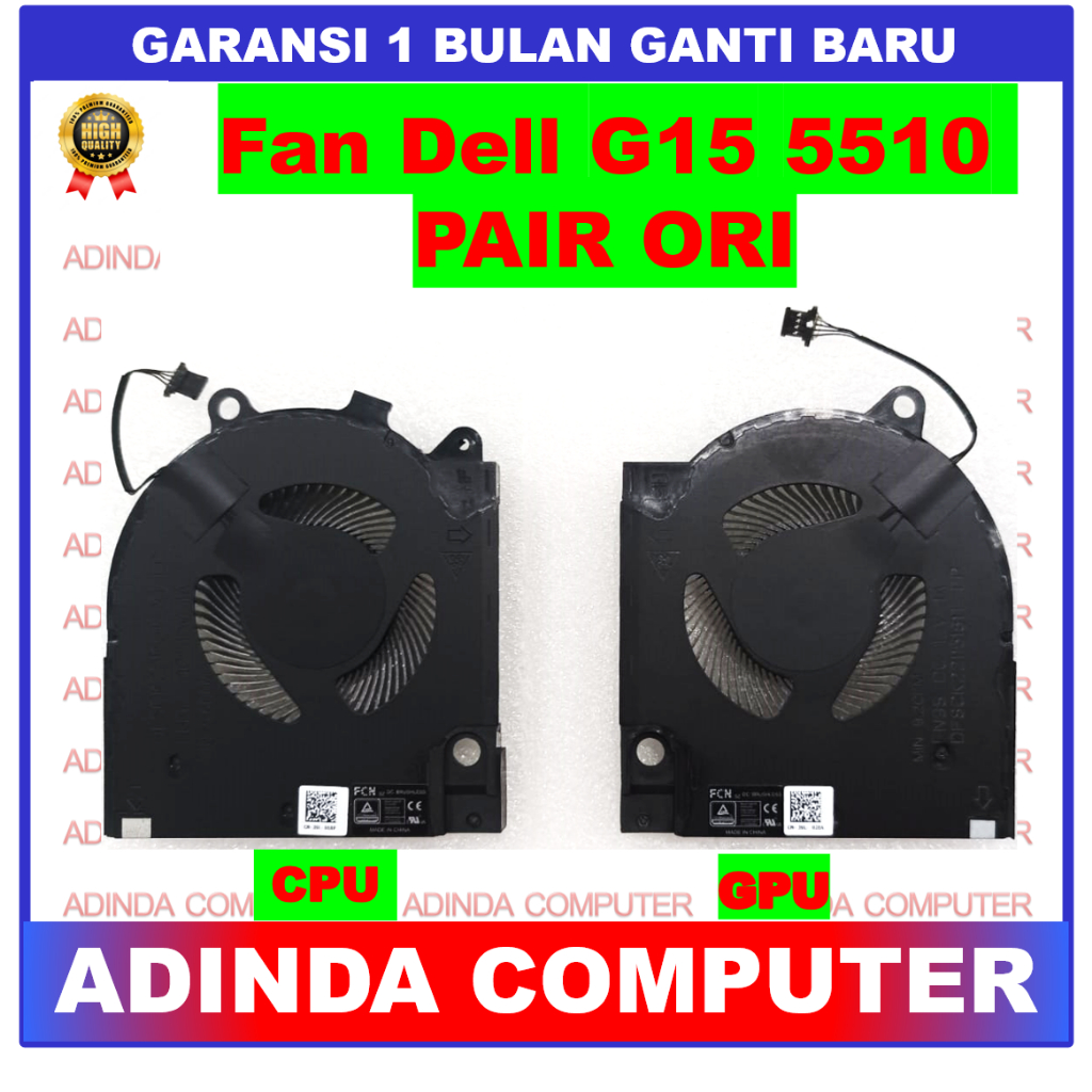 Fan Dell G15 5510 G15 5511 G15 5515 RTX3050 RTX3060 CN-0203MH Pair ...