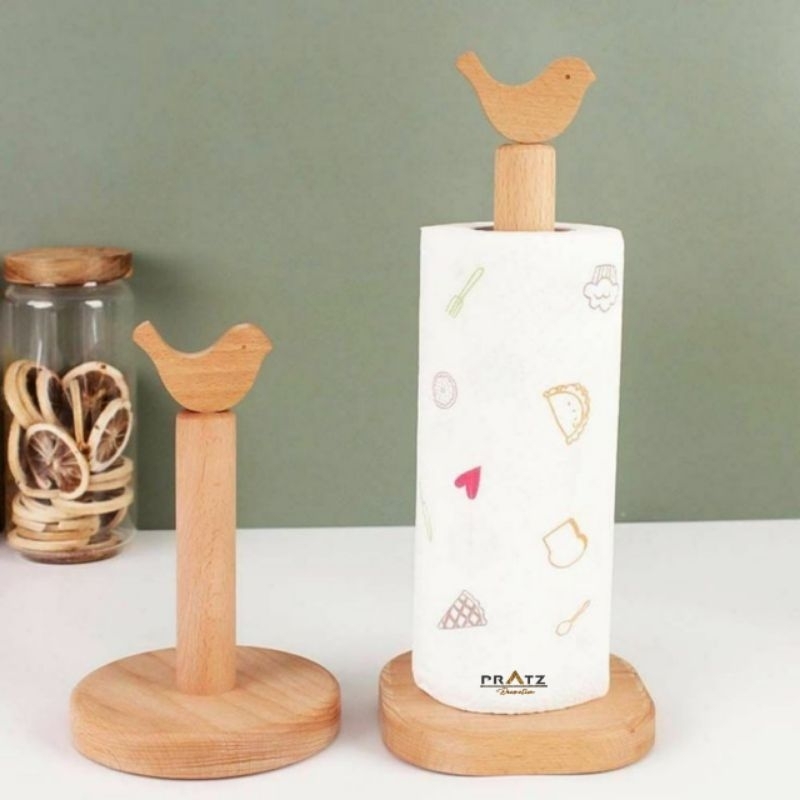 KAYU Kitchen Tissue Holder Stand Roll Tissue Holder Unique Roll Tissue ...