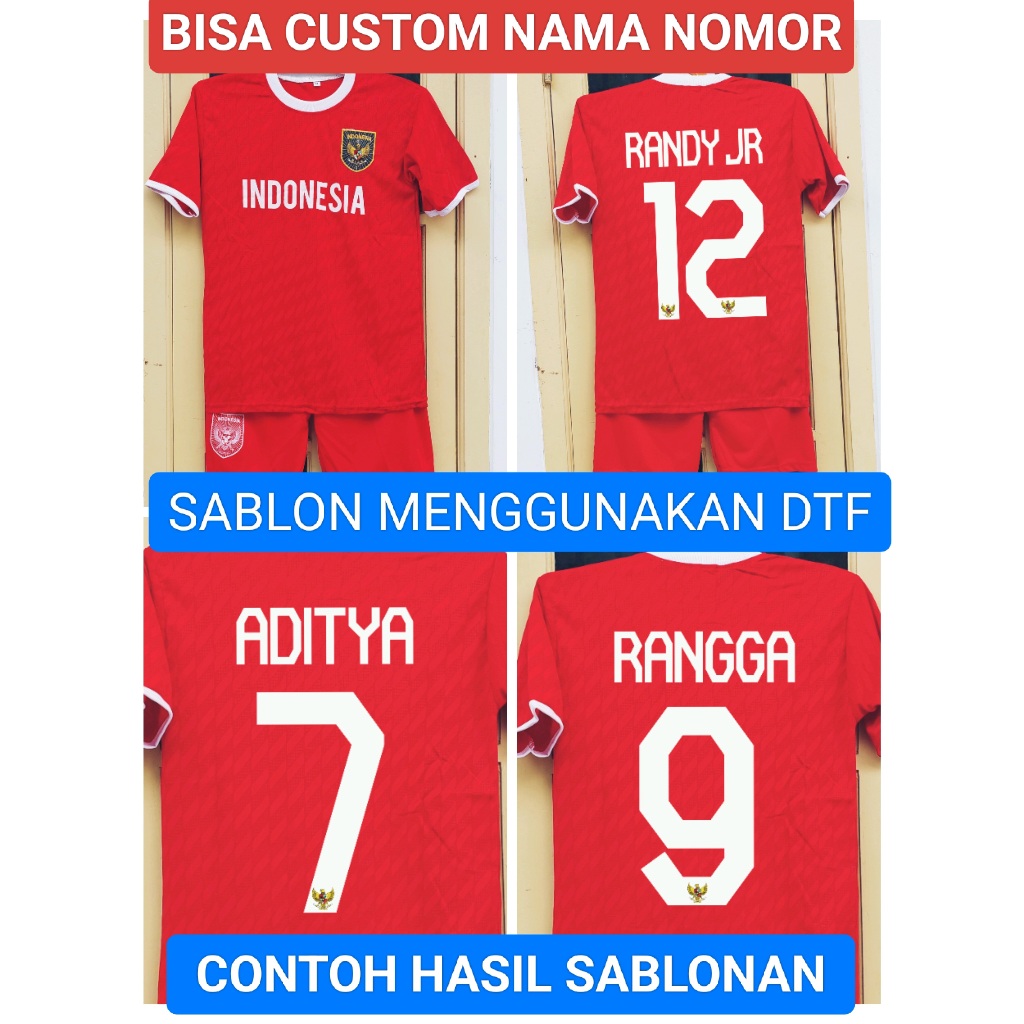 Indonesian National Team Football Suit With GARUDA INDONESIA National ...