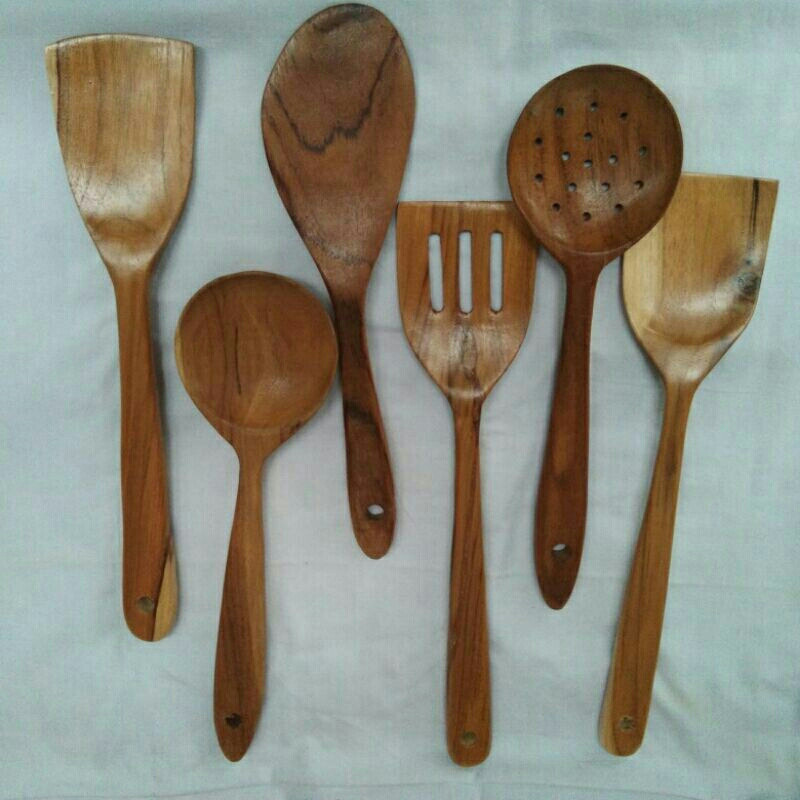 KAYU Teak WOOD SPATULA/ TEAK SUTIL/WOODEN SODIT | Shopee Malaysia