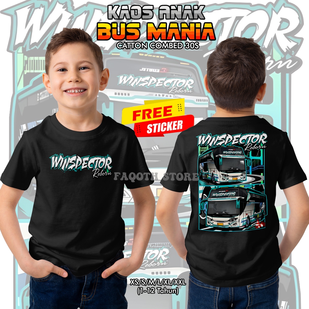 Winspector Reborn Bus Children's T-Shirt/Basuri Winspector Children's T ...