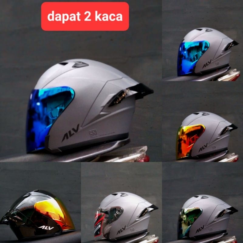 Alv ULTRON Helmet DARK Gray DOP Handsome Package Gets 2 Glass | Shopee ...