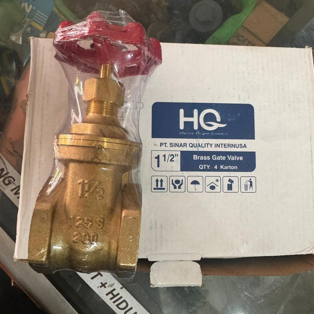 Gate VALVE 1 1/2" INCH HQ BRASS STOP FAUCET 1,5" HQ GATE VALVE BRASS ...