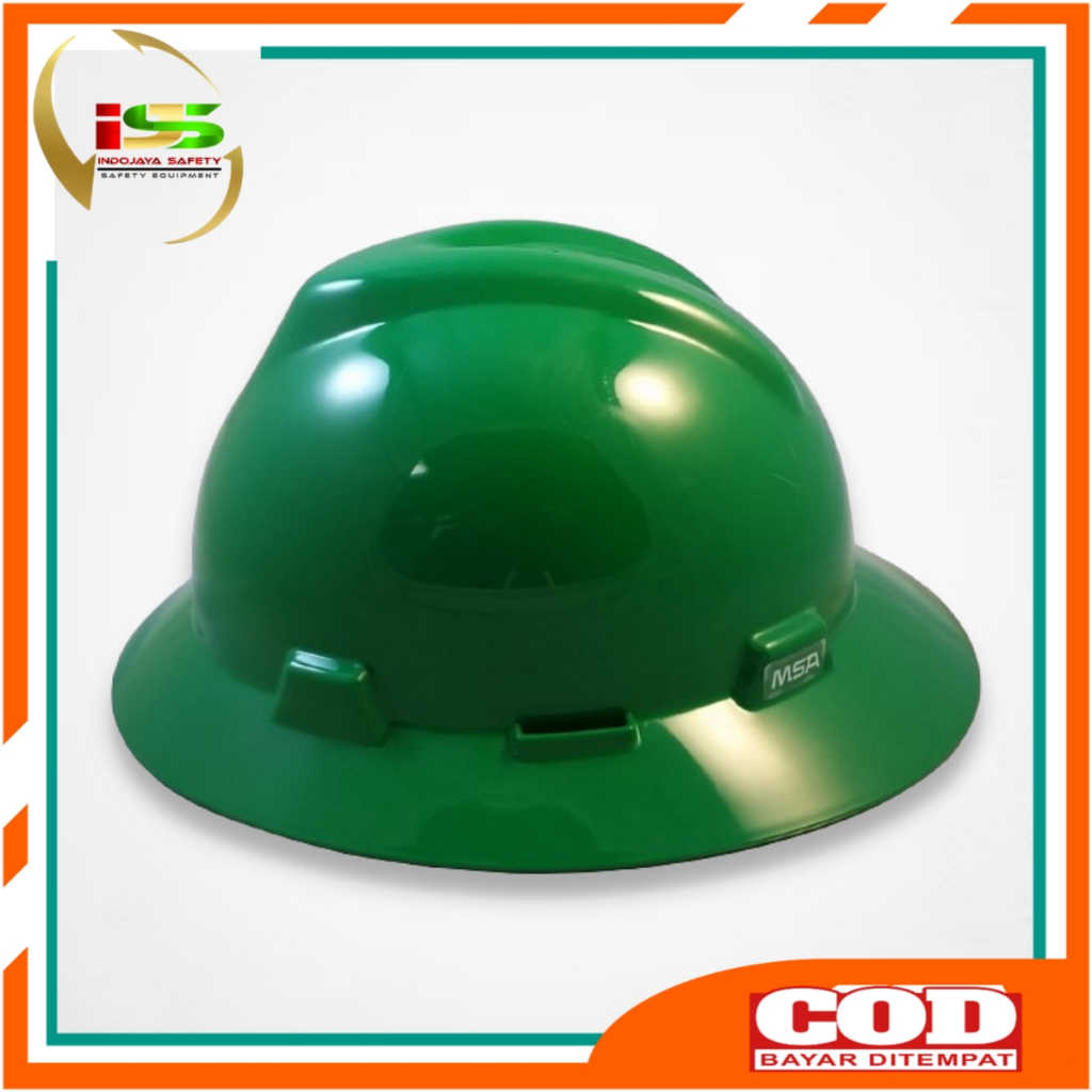 LOKAL HIJAU Msa Safety Helmet Full Brim Fastrack Original Safety Helmet ...