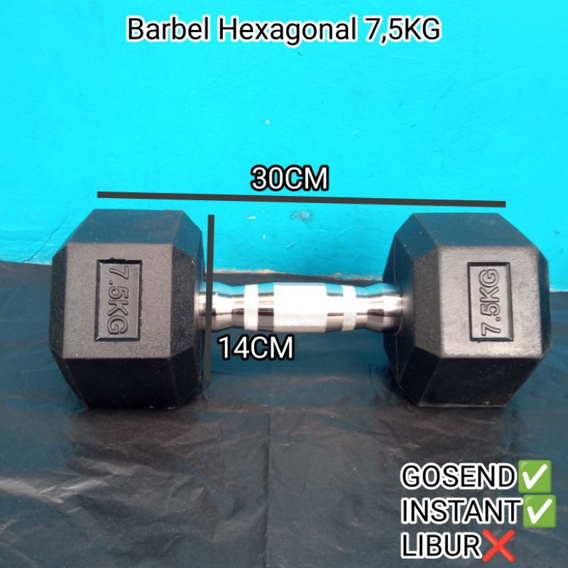 Hexagonal Barbell 7,5kg Barbell tool for training hand muscles gym fitness dumbbell dumbbell ...