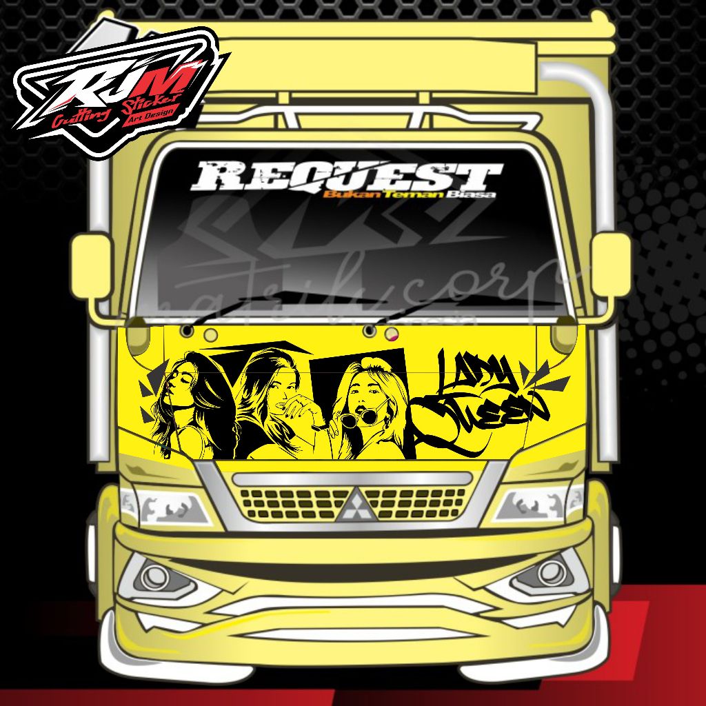 Truck CANTER Front Sticker TRUCK Front Cabin Sticker | Shopee Malaysia