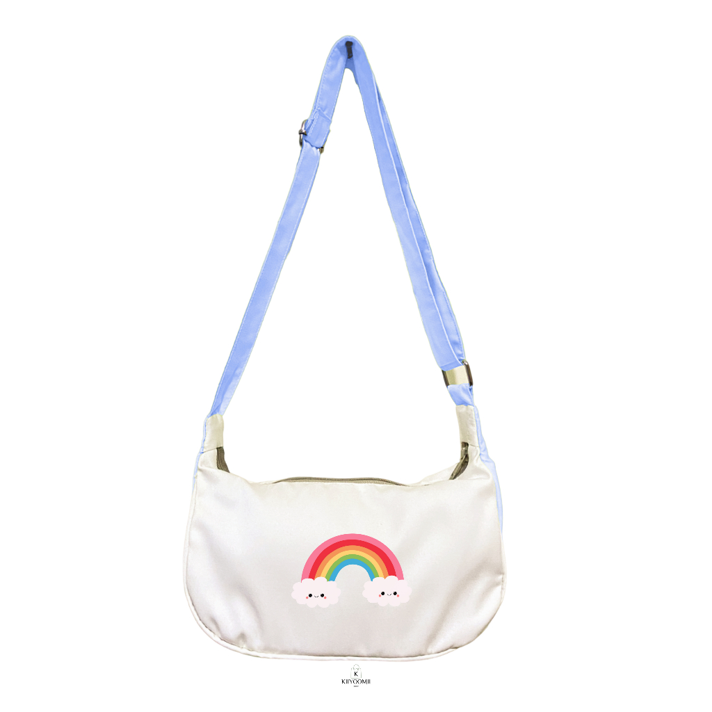 Slingbag TWO TONE LUNA CALANDRA Sling Bag CUTE Pattern RAINBOW ...