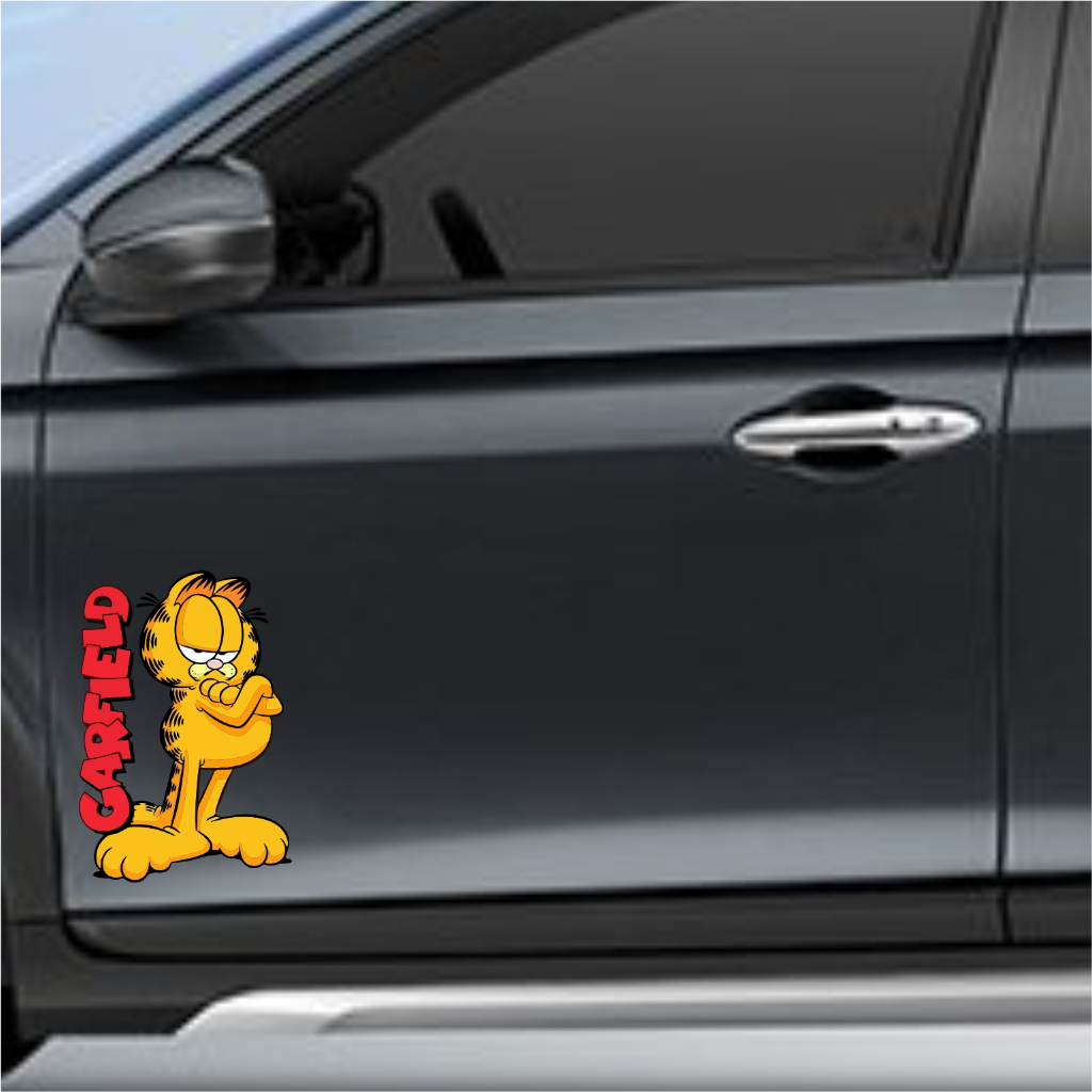 Cutting garfield Car sticker Cool Car Door sticker | Shopee Malaysia