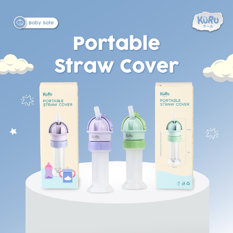 Kuru Portable Straw Cover Children's Straw Drinking Bottle Connection ...
