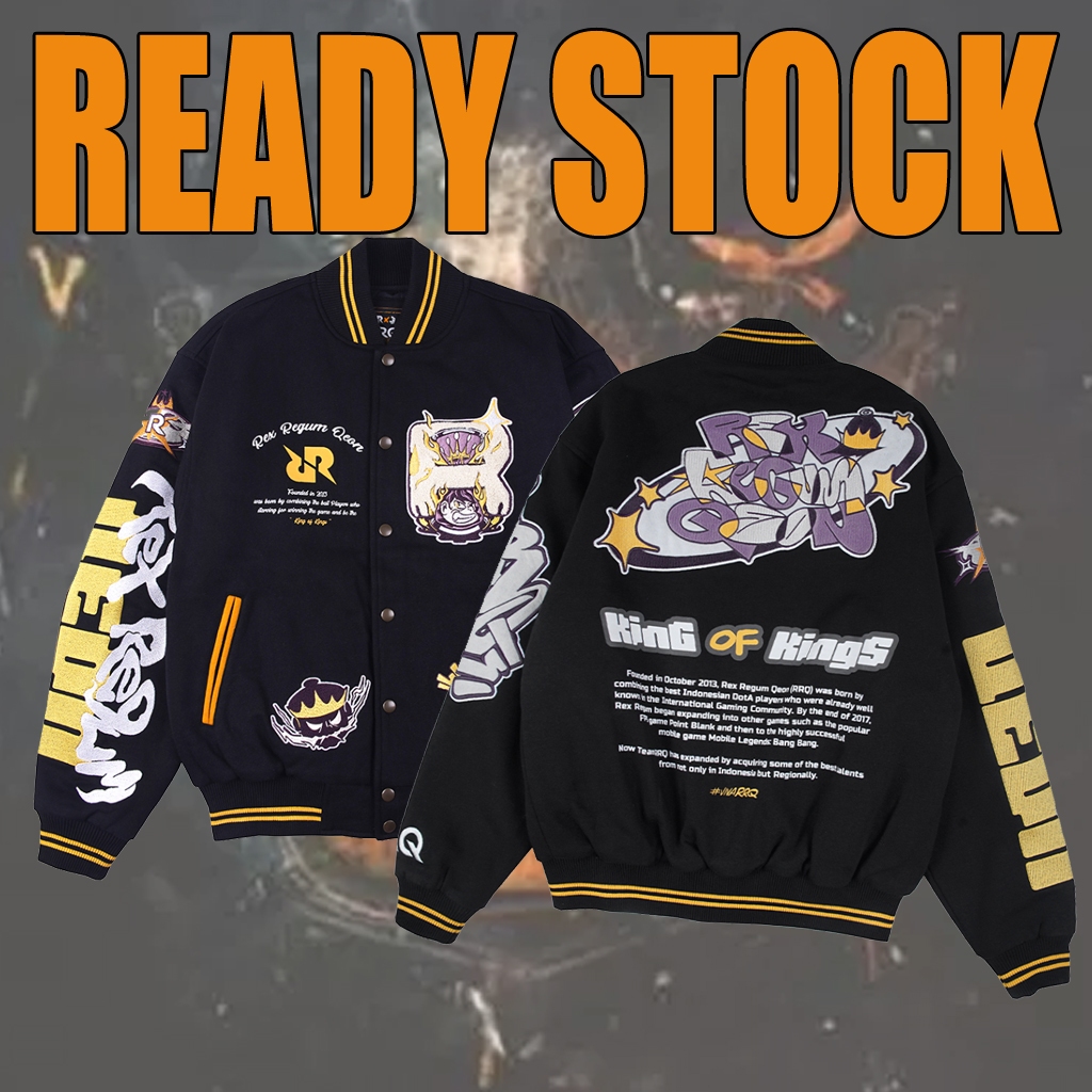 Newest RRQ "THE LEGACY" VARSITY JACKET IN 2024 JUMBO | Shopee Malaysia