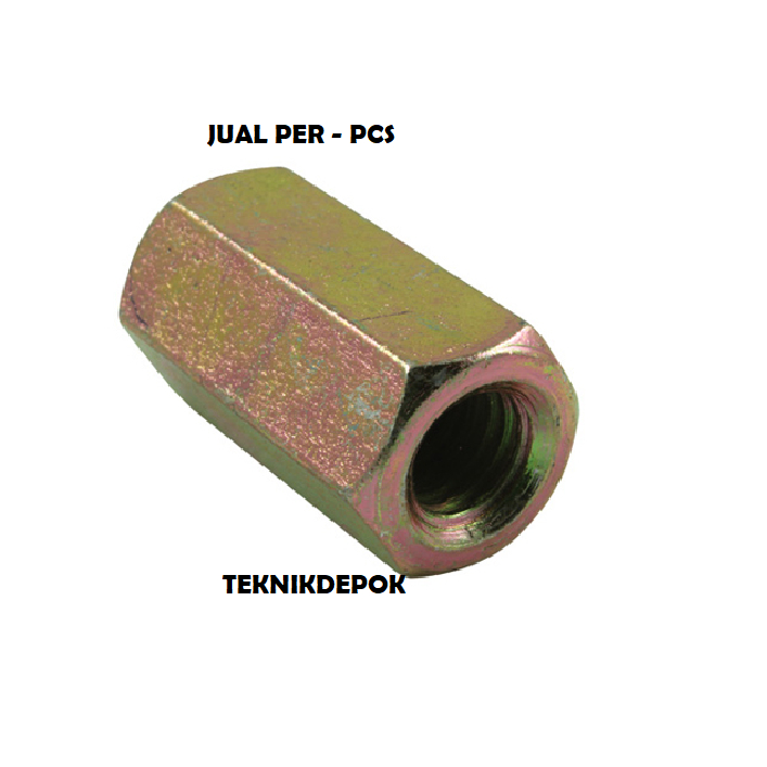 M 6x28mm Coupling Nut Bolt Connector Long Drat Lock 10 | Shopee Malaysia