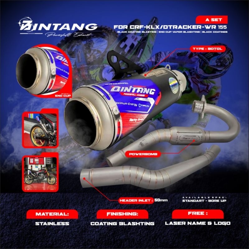 Klx 150 Exhaust ️CRF 150 ️D Tracker 150 ️ Wr 155 Type Bottle ...