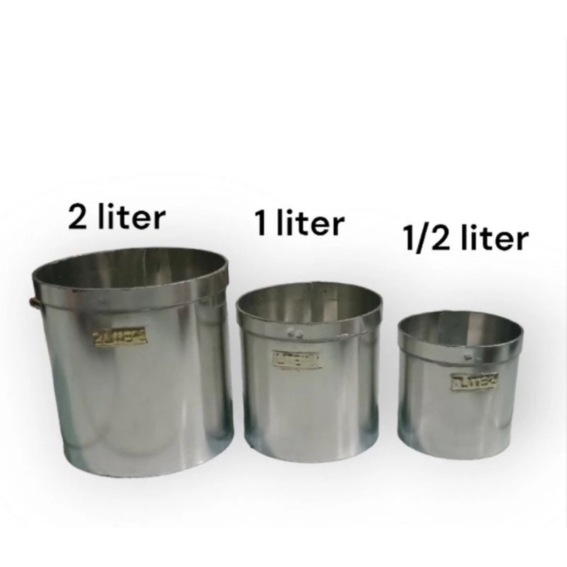 Liter of rice measuring 2 liters 1 liter 1/2 liter | Shopee Malaysia