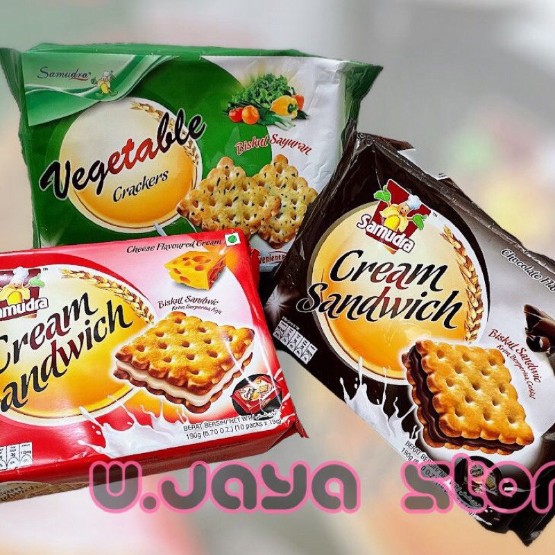 Samudra Cream Sandwich 190g Flavor Chocolate Cheese Vegetable/Samudra ...