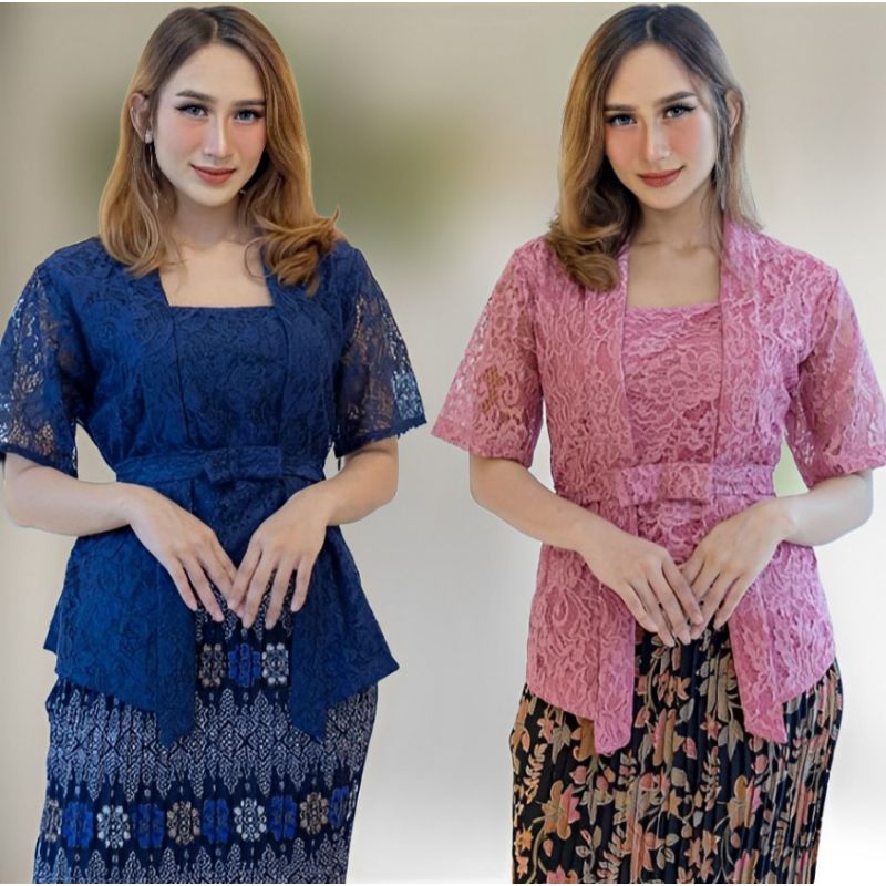 Brocade Kularu Kebaya Suit, Nadira Short Kebaya Top, Jumbo Size ...
