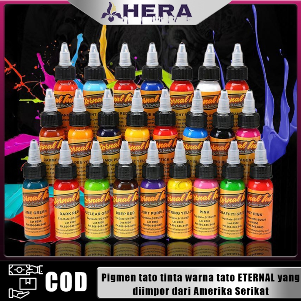 Eternal Tattoo Pigment 14colors 30Ml/bottle Tattoo Ink Semi Permanent Makeup Tattoo Ink Color ...