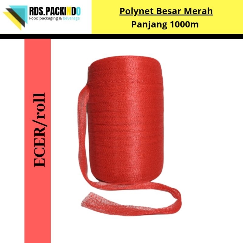 MERAH Polynet BEST FRESH Fruit Net 1000m (Red) // ECER | Shopee Malaysia