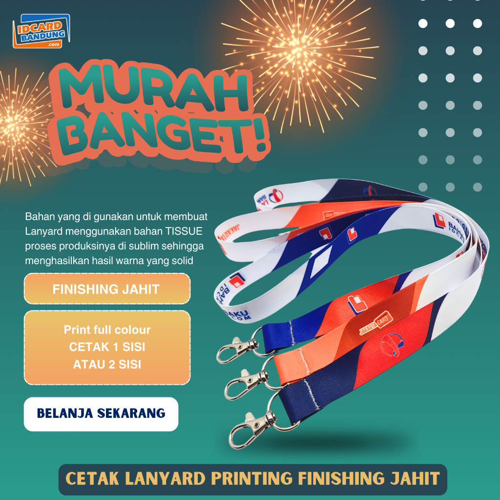 Custom lanyard SEWING sublime print 2cm 2 face printing / custom id ...